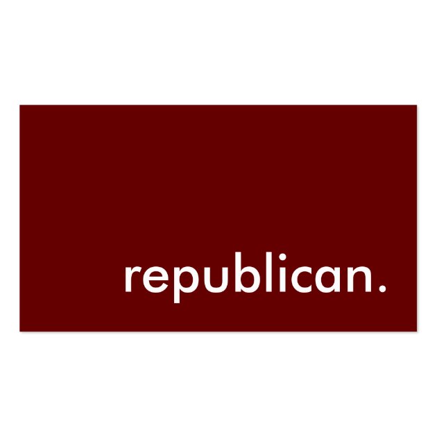 republican. business card templates