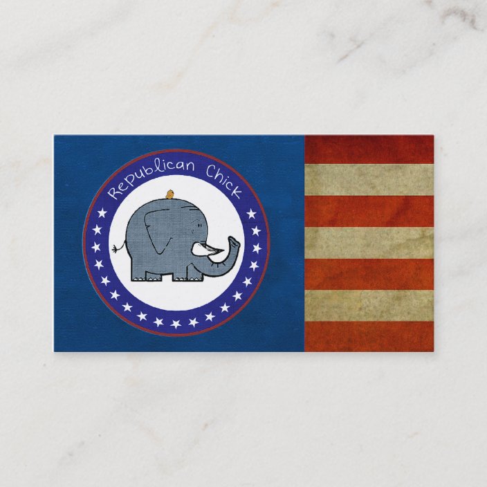republican chick business card | Zazzle.com