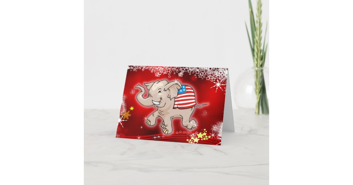 Republican Christmas Holiday Card | Zazzle