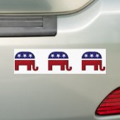 Republican elephant logo bumper sticker | Zazzle