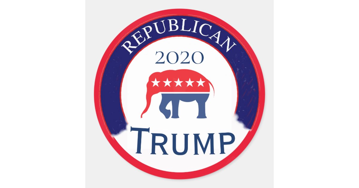 Republican Party 2020 Classic Round Sticker | Zazzle