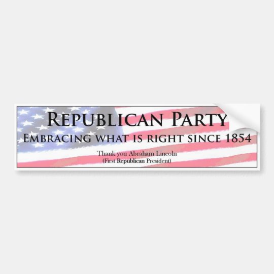 Republican Party Bumper Sticker | Zazzle.com