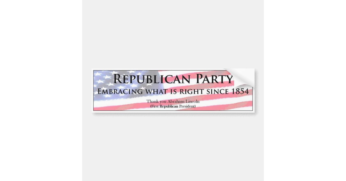 Republican Party Bumper Sticker | Zazzle