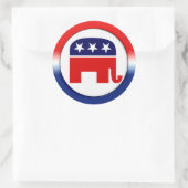Republican Party Symbol Classic Round Sticker | Zazzle