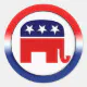 Republican Party Symbol Classic Round Sticker | Zazzle