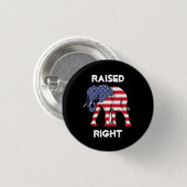 REPUBLICAN, RAISED RIGHT ELEPHANT PIN | Zazzle