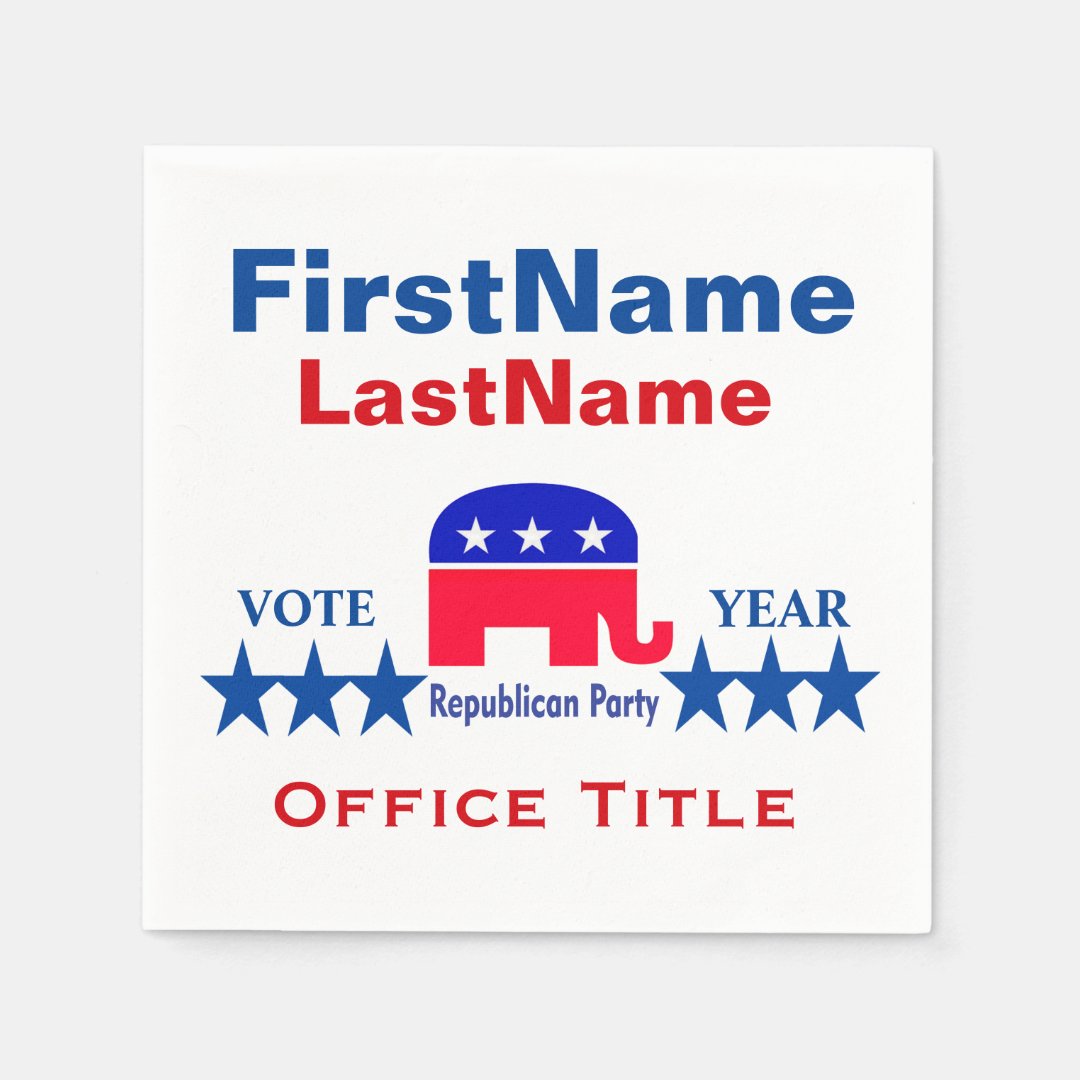 Republican Templates Napkins | Zazzle