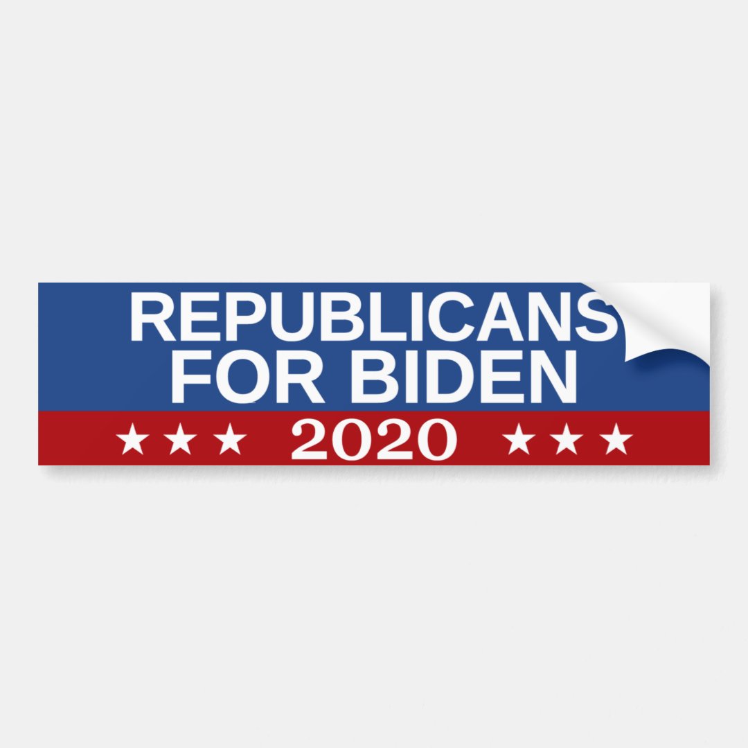 Republicans for Biden 2020 Bumper Sticker | Zazzle
