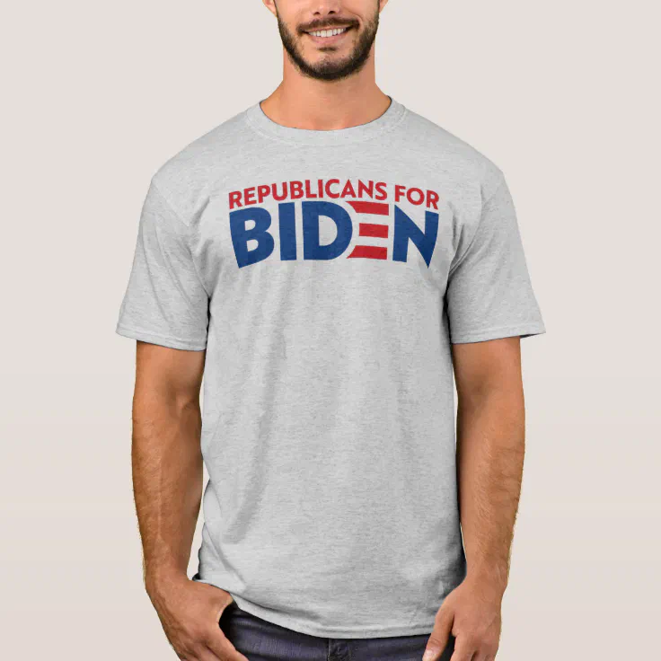 Republicans For Biden Unisex Grey T-Shirt | Zazzle