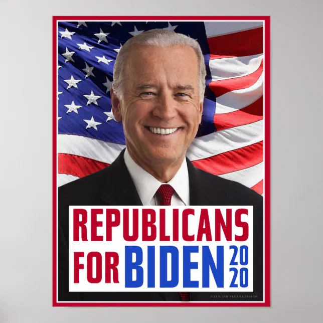 Republicans for Joe Biden 2020 US President Photo Poster | Zazzle