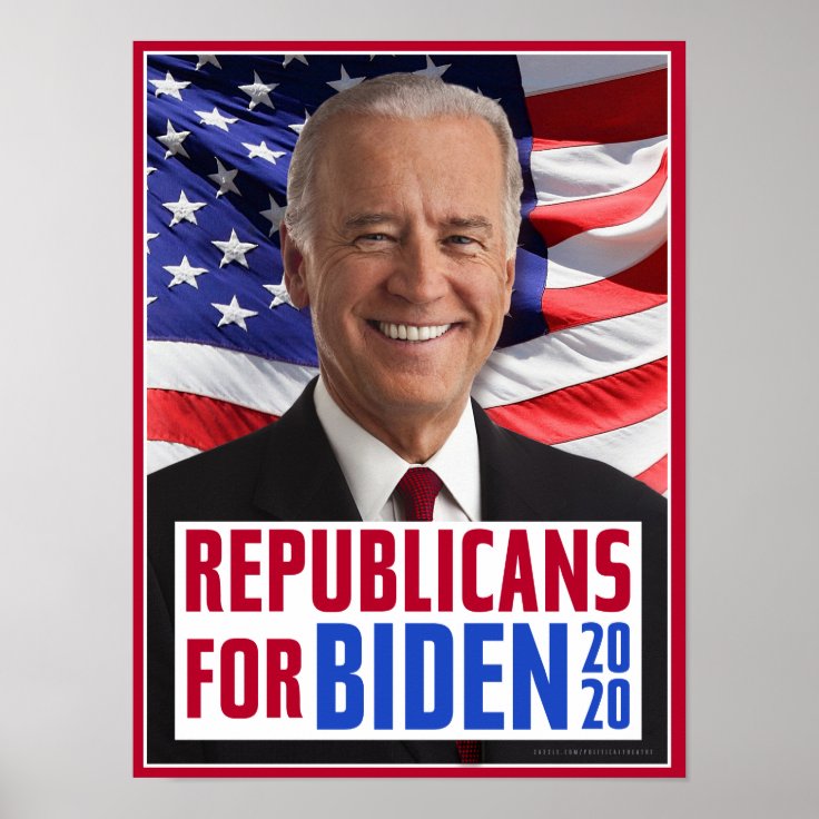 Republicans for Joe Biden 2020 US President Photo Poster | Zazzle