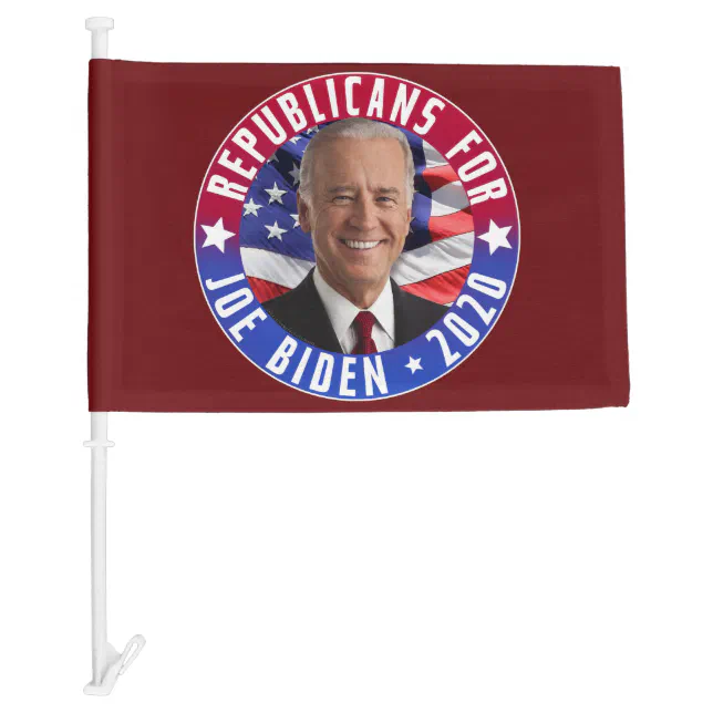 Republicans for Joe Biden US President Photo 2020 Car Flag | Zazzle