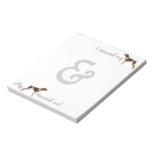 Rescue German Shorthaired Pointer Notepad | Zazzle