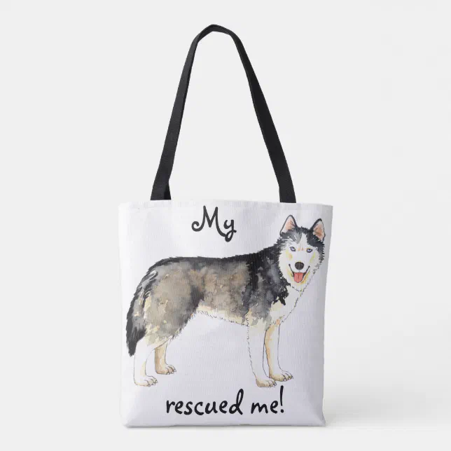 Rescue Husky Tote Bag | Zazzle