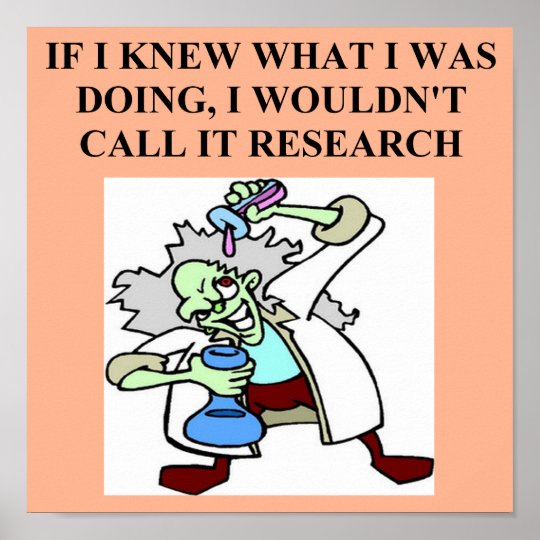 research joke poster | Zazzle.com