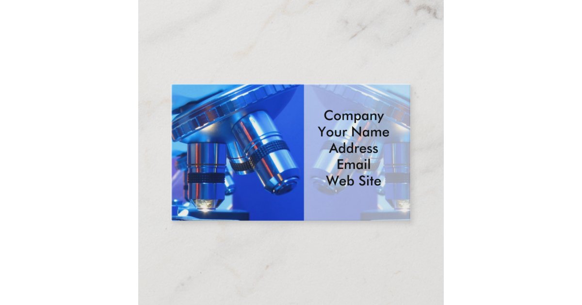 Research Microscope Business Card | Zazzle