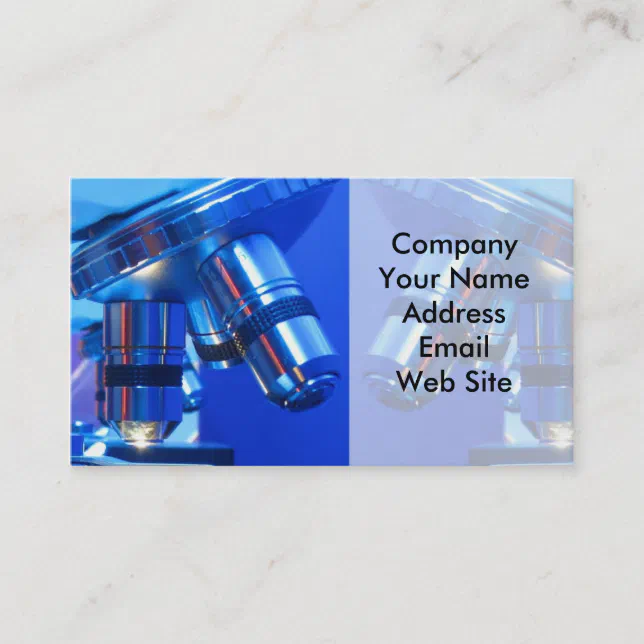 Research Microscope Business Card | Zazzle