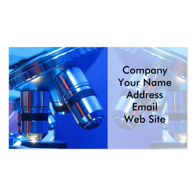 Research Microscope Business Cards