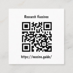 Research Vaccines Business Cards / Hand Out Cards | Zazzle