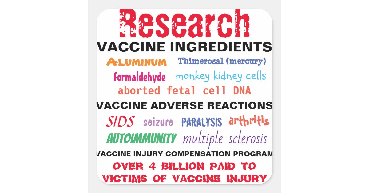 Research Vaccines Stickers | Zazzle