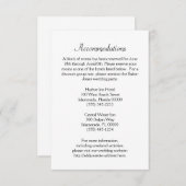 Reservations and Accommodations Wedding Cards | Zazzle