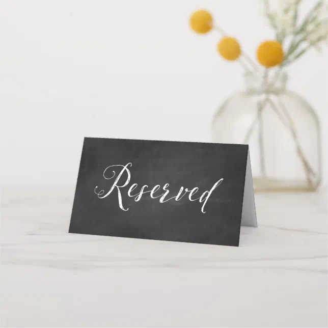 Reserved Seating Placecards | Zazzle