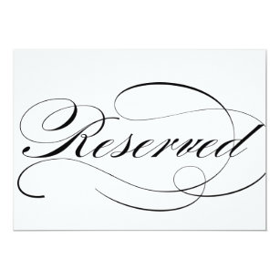 Seat Reservation Invitations | Zazzle