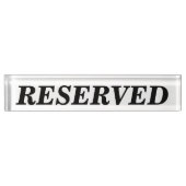 Reserved Sign for Restaurant Table Desk Name Plate | Zazzle