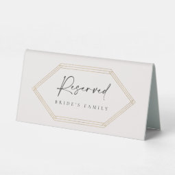 Reserved Sign Wedding Table Tent C100 | Zazzle