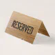 Reserved Table Card - Unfinished Wood | Zazzle