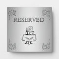Reserved table label plaque | Zazzle