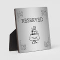 Reserved table label plaque | Zazzle