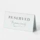 Reserved Table Tent Wedding Sign Decor C300 | Zazzle
