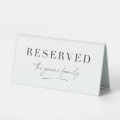 Reserved Table Tent Wedding Sign Decor C300 | Zazzle