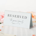 Reserved Table Tent Wedding Sign Decor C300 | Zazzle