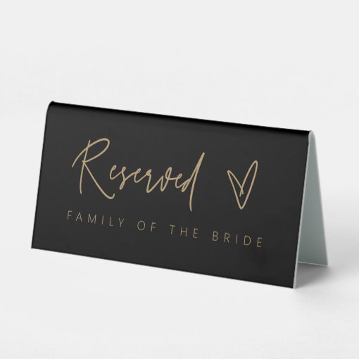 Reserved Table Tent Wedding Sign Decor G400 | Zazzle