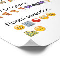 Residence Life Explained in Emoji Poster | Zazzle