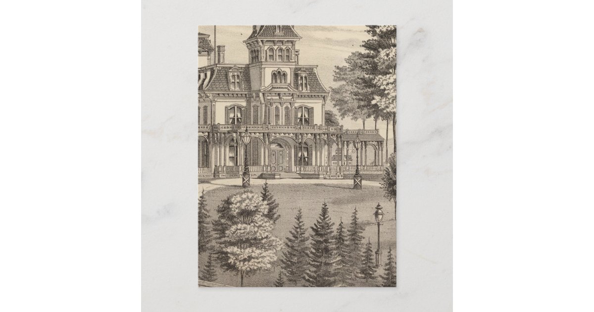 Residence of Genl HH Baxter in Rutland Vermont Postcard | Zazzle