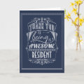 Resident Thank You Appreciation Card | Zazzle