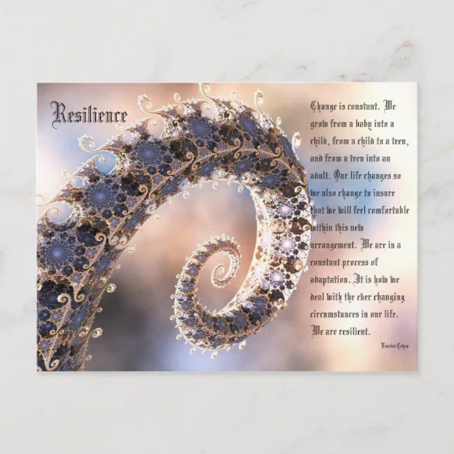 Resilience Postcard | Zazzle