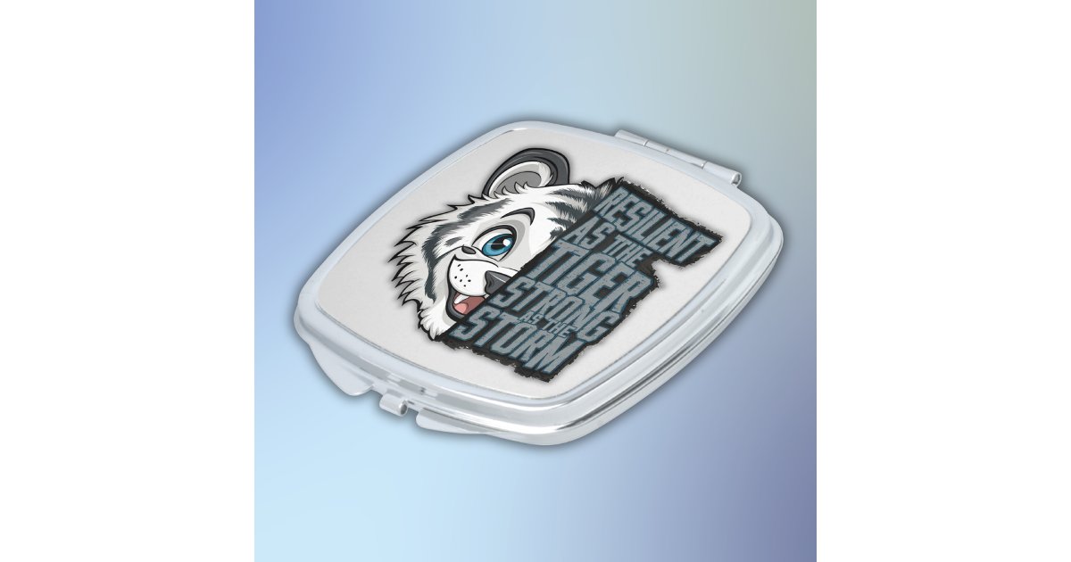 Resilient as the Tiger | Compact Mirror | Zazzle