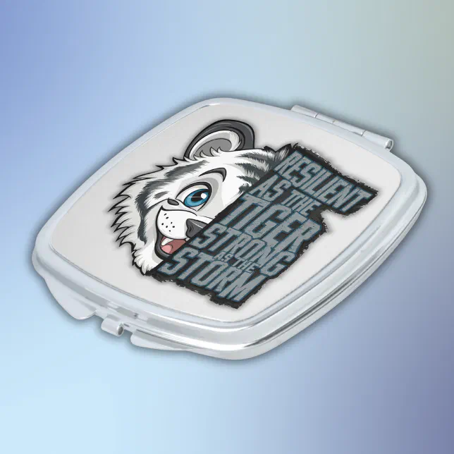 Resilient as the Tiger | Compact Mirror | Zazzle