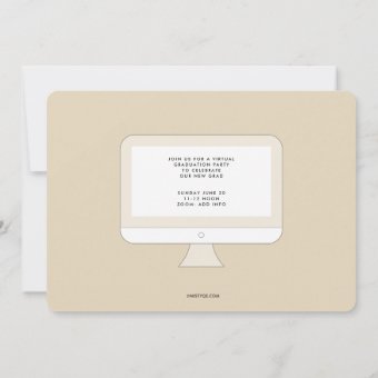 Resilient Cursive Graduation Announcement | Zazzle