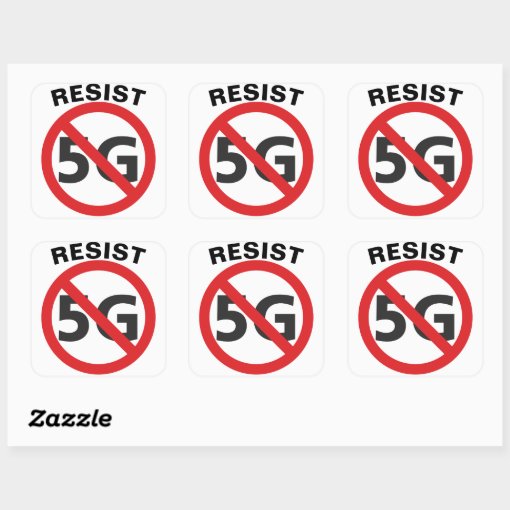 Resist 5G sticker | Zazzle