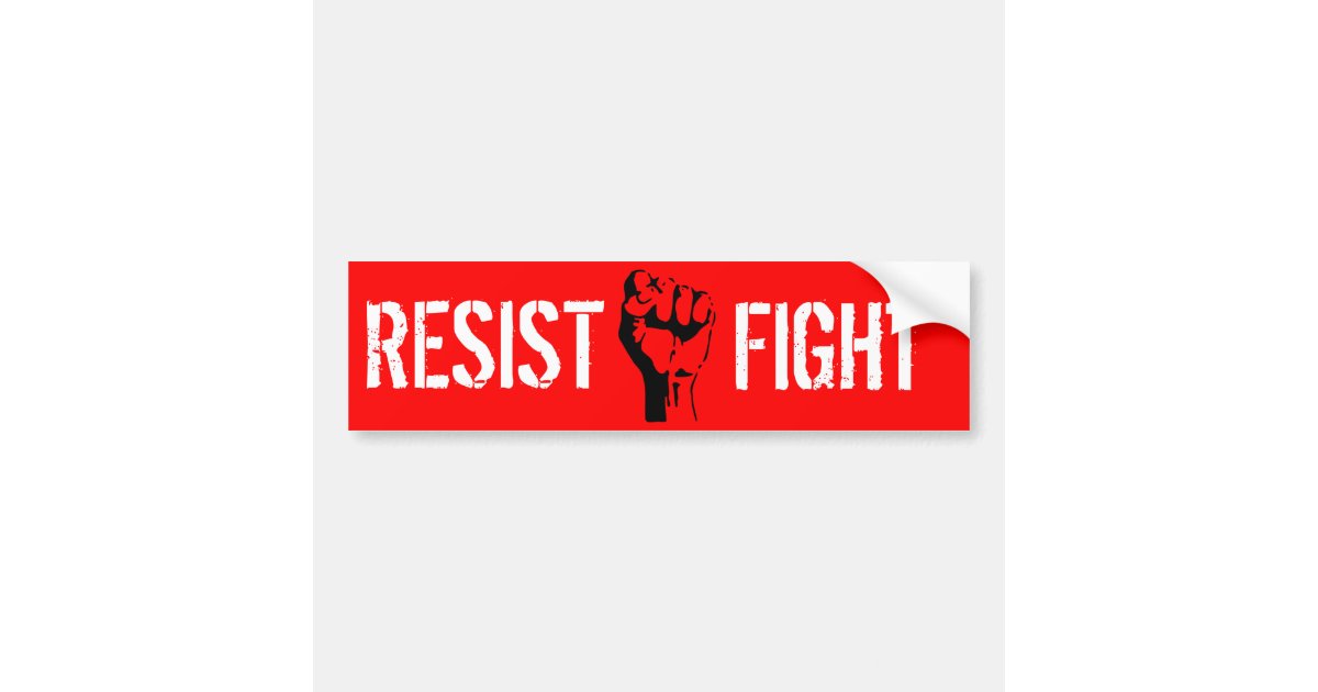 Resist Bumper Sticker | Zazzle
