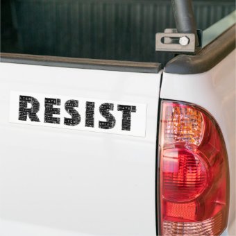 RESIST Bumper Sticker | Zazzle