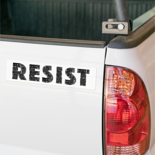 RESIST Bumper Sticker | Zazzle