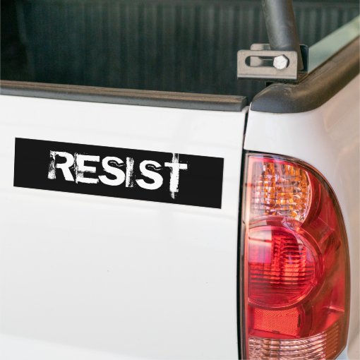 Resist Bumper Sticker | Zazzle