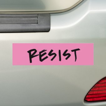 Resist Bumper Sticker | Zazzle