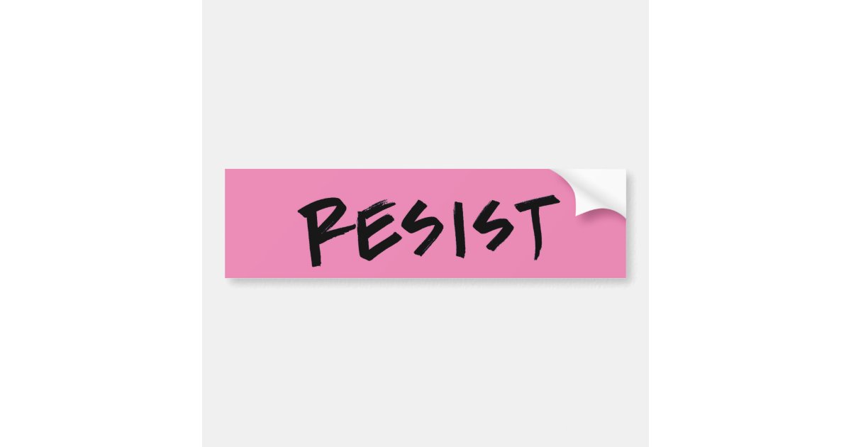 Resist Bumper Sticker | Zazzle